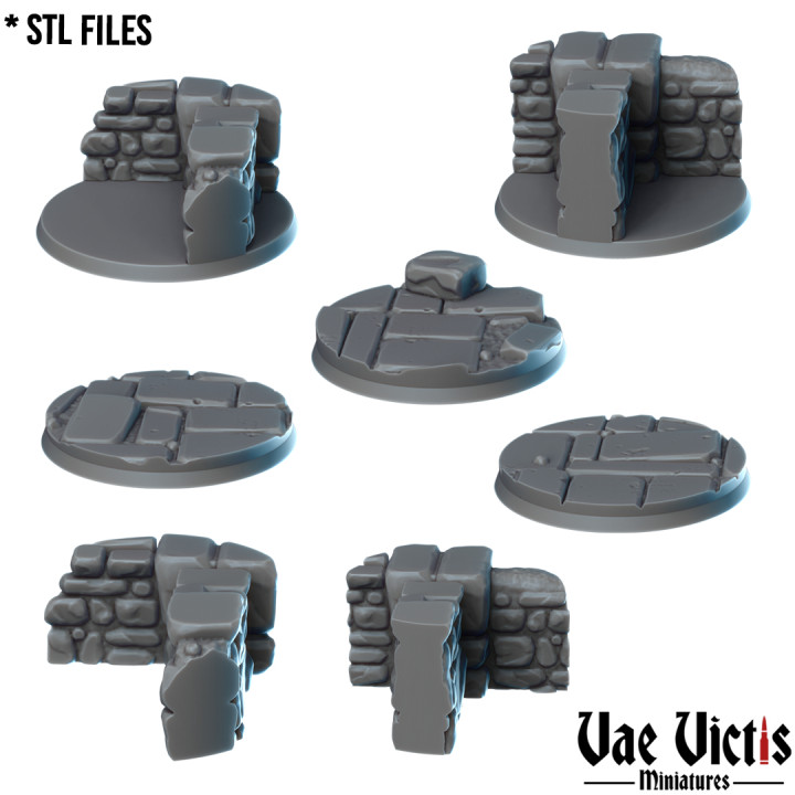 3D Printable The Stone bases #02 by Vae Victis Miniatures