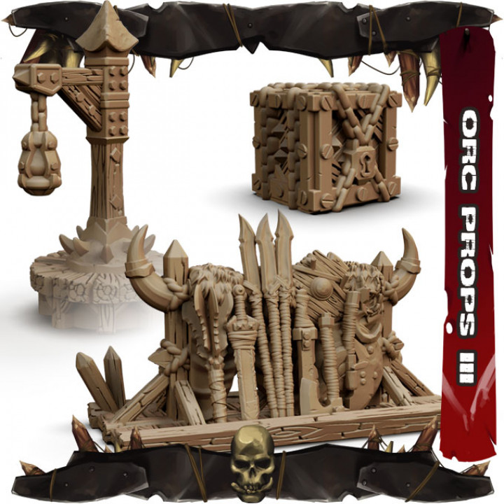 3D Printable Orc Props III by RocketPigGames