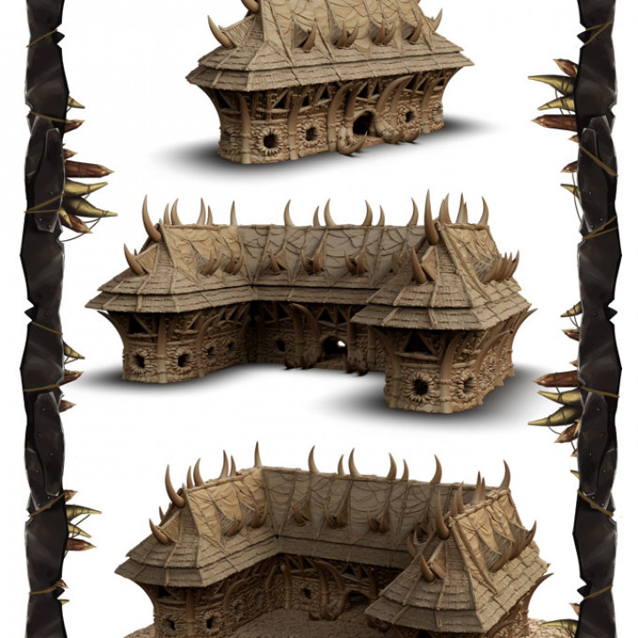 3D Printable Orc Clan House by RocketPigGames