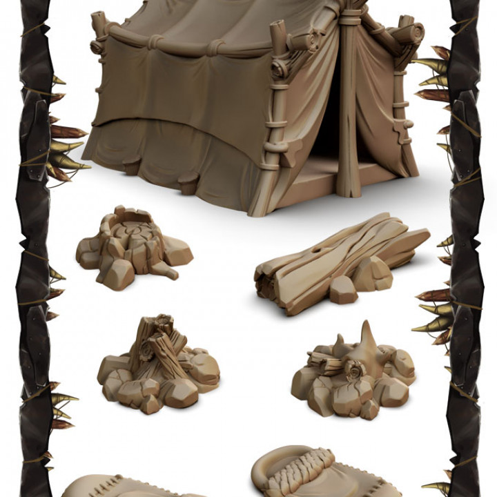 3D Printable Camp Set by RocketPigGames