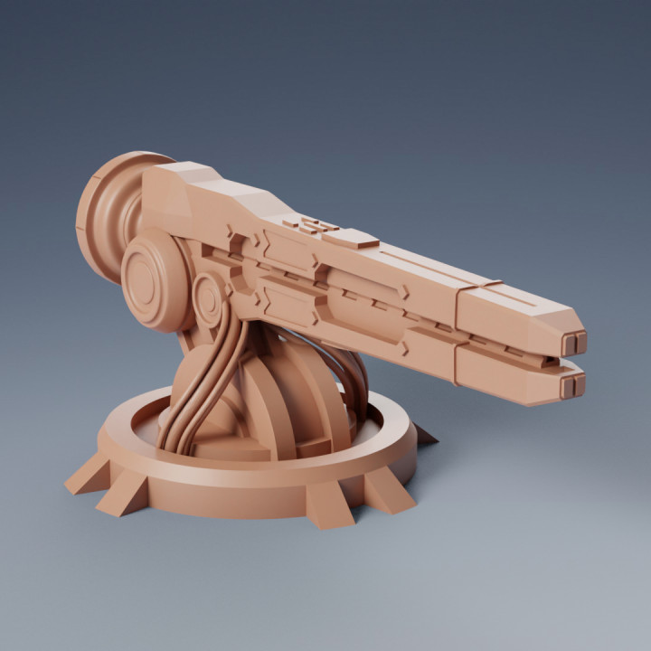 3D Printable Spaceship Guns by Productions Diratia