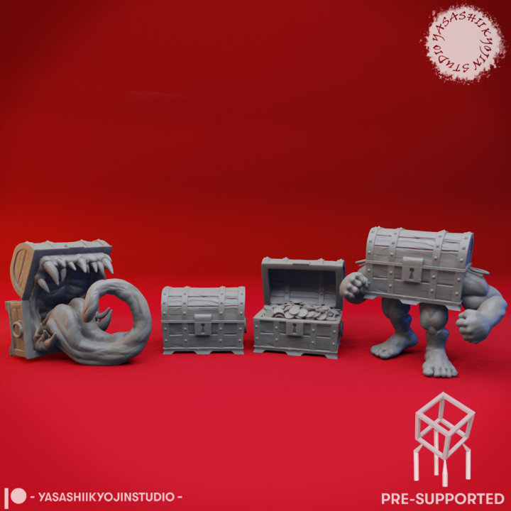 3D Printable Ultimate Mimic Pack - Tabletop Miniature (Pre-Supported ...