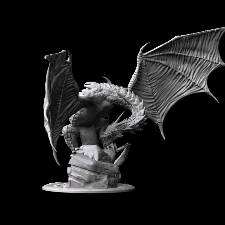 3D Printable Red dragon by Arcanum Workshop