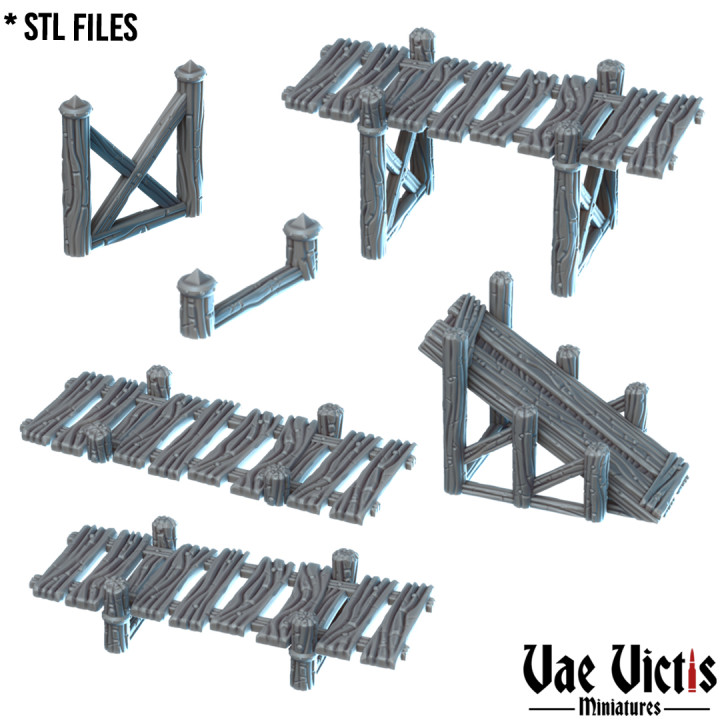 3D Printable The Wooden footbridge by Vae Victis Miniatures