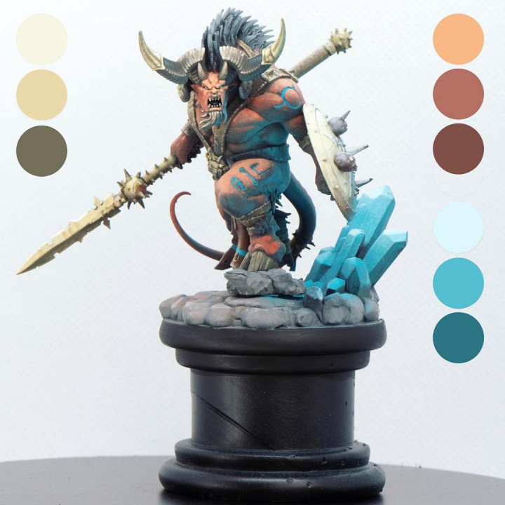 3D Printable Plinth Bases for miniatures by Grinning God