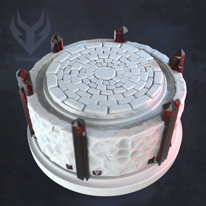 3D Printable Plinth Bases for miniatures by Grinning God