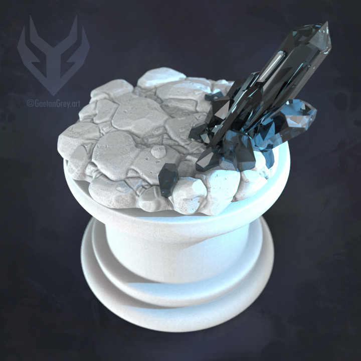 3D Printable Plinth Bases for miniatures by Grinning God