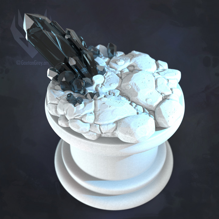 3D Printable Plinth Bases for miniatures by Grinning God