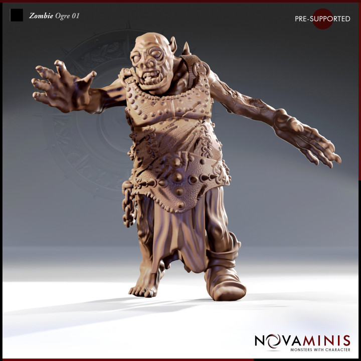 3D Printable Zombie Ogre 01 by NovaMinis