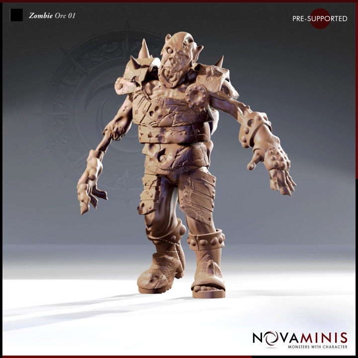 3D Printable Zombie Orc 01 by NovaMinis