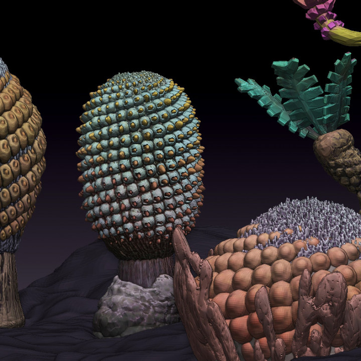3D Printable More Prehistoric Plants - Williamsonia and Modular ...