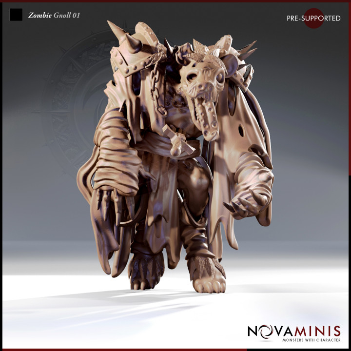 3D Printable Mors Mihi Lucrum: Motley Zombies by NovaMinis