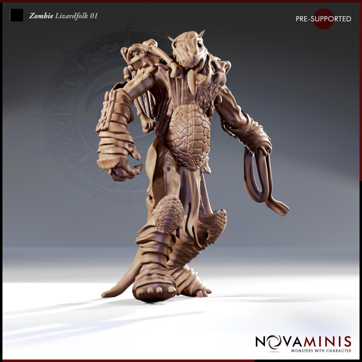 3D Printable Mors Mihi Lucrum: Motley Zombies by NovaMinis