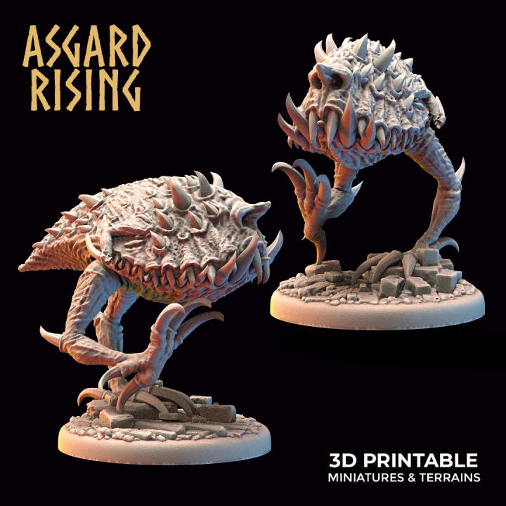 3D Printable Pack of Trollhounds /Modular/ /Pre-supported/ by Asgard ...