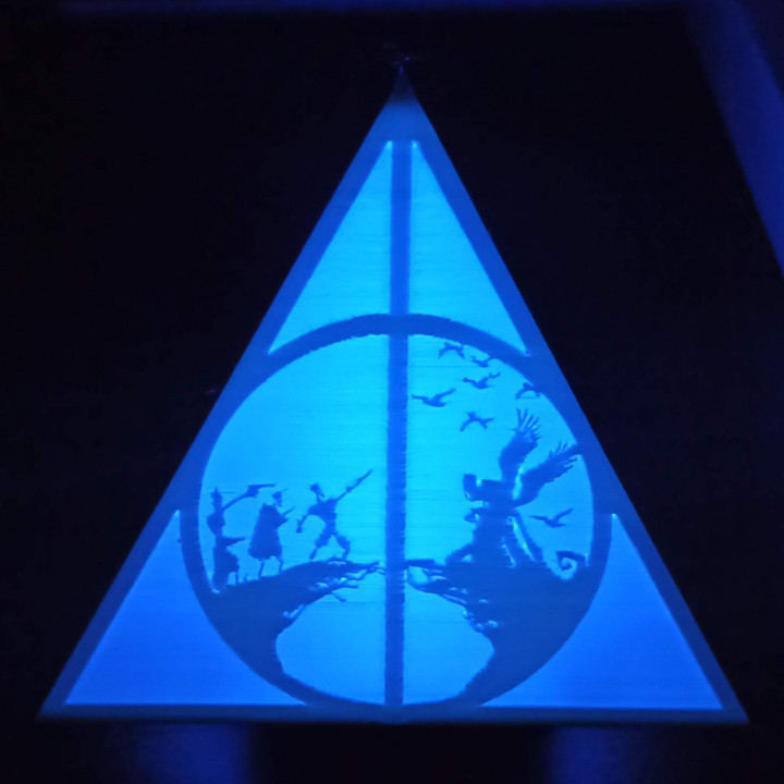 3d Printable Harry Potter Deathly Hallows Desk Lamp By Marco Morata