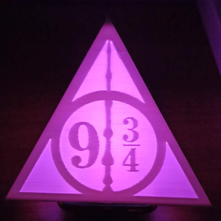 3d Printable Harry Potter Deathly Hallows Desk Lamp By Marco Morata