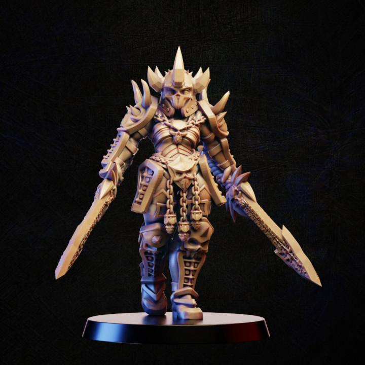 3D Printable Female death knight by Stanislav Kuznetsov