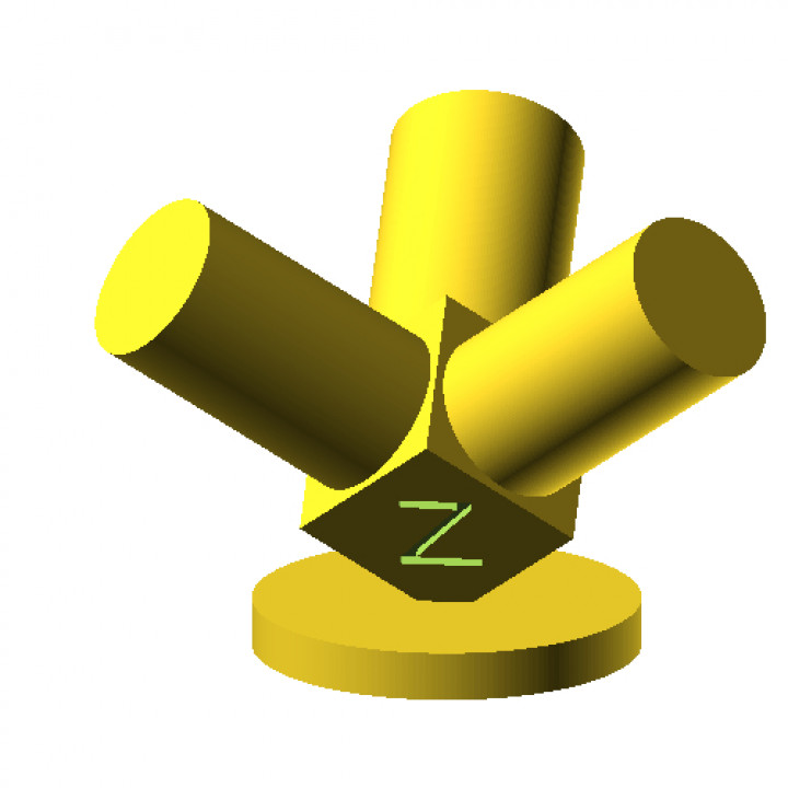 3D Printable Overhang Test Print by Walter Sauf