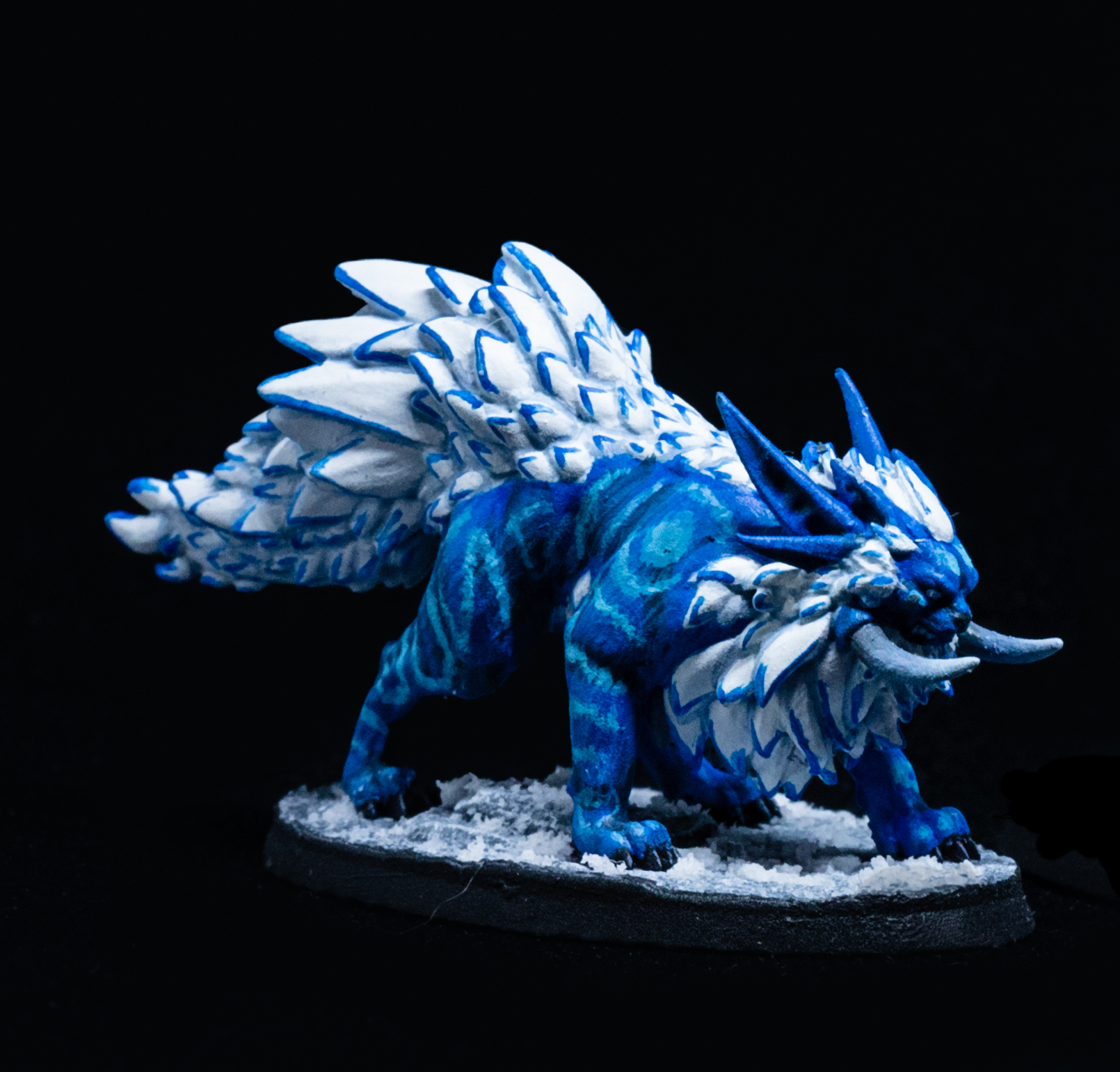 3D Printable Fizru the Warcat pre-supported by White Werewolf Tavern