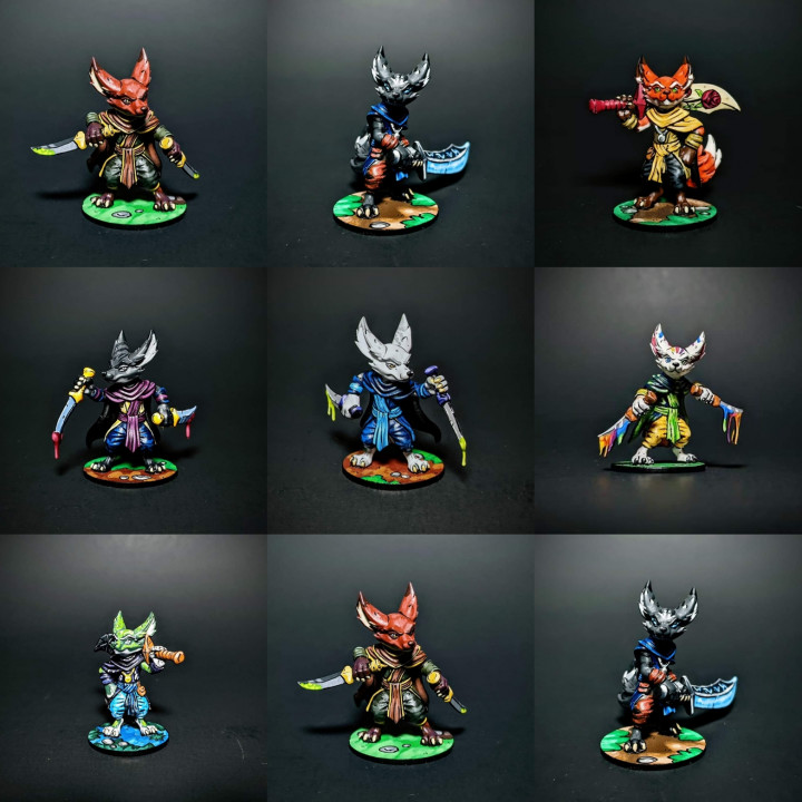 3D Print of Fox Folk Bundle 1 by Paintingmyth