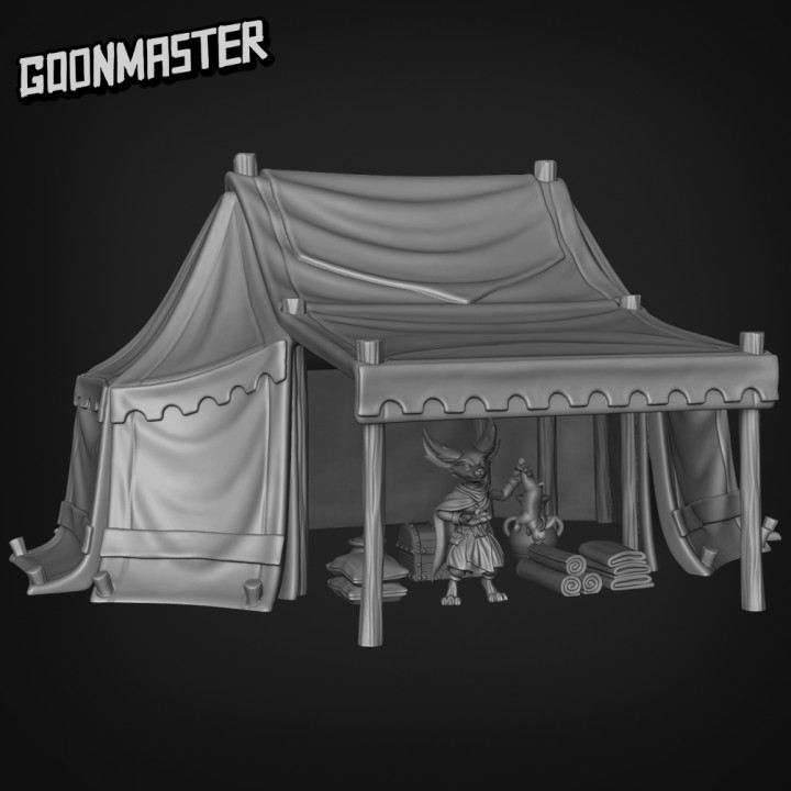 3D Printable Fox Merchant Tent Bundle by Goon Master