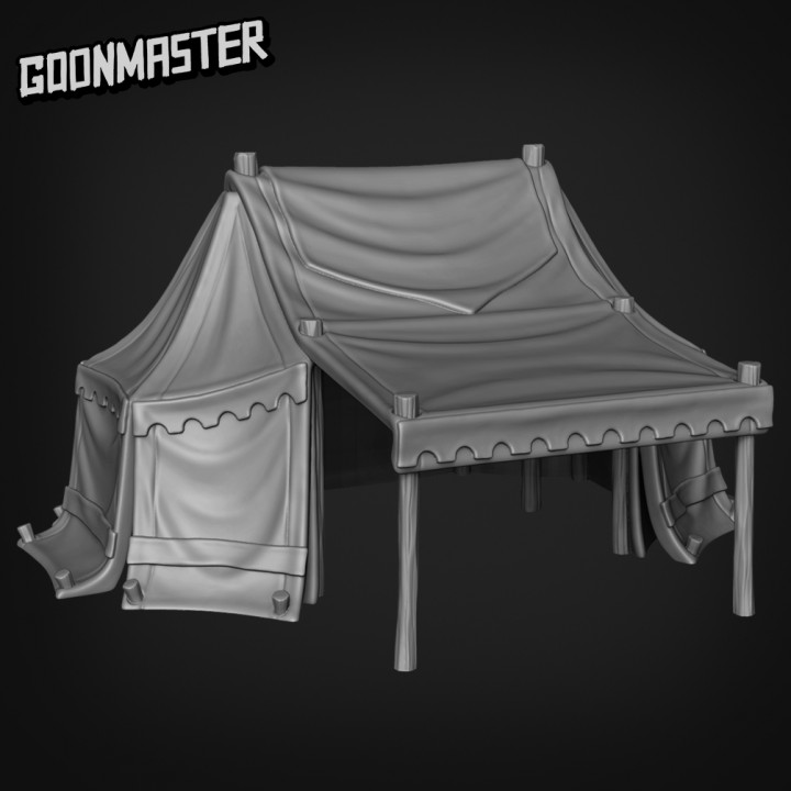 3D Printable Fox Merchant Tent Bundle by Goon Master