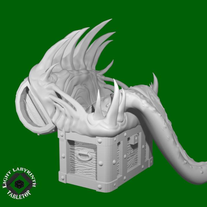 3D Printable Chest Mimic Tongue by Zach Bolyard