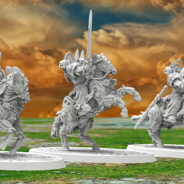 3D Printable The Knights Angelic by Atlan Forge