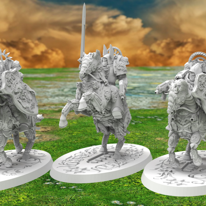 3D Printable The Knights Angelic by Atlan Forge