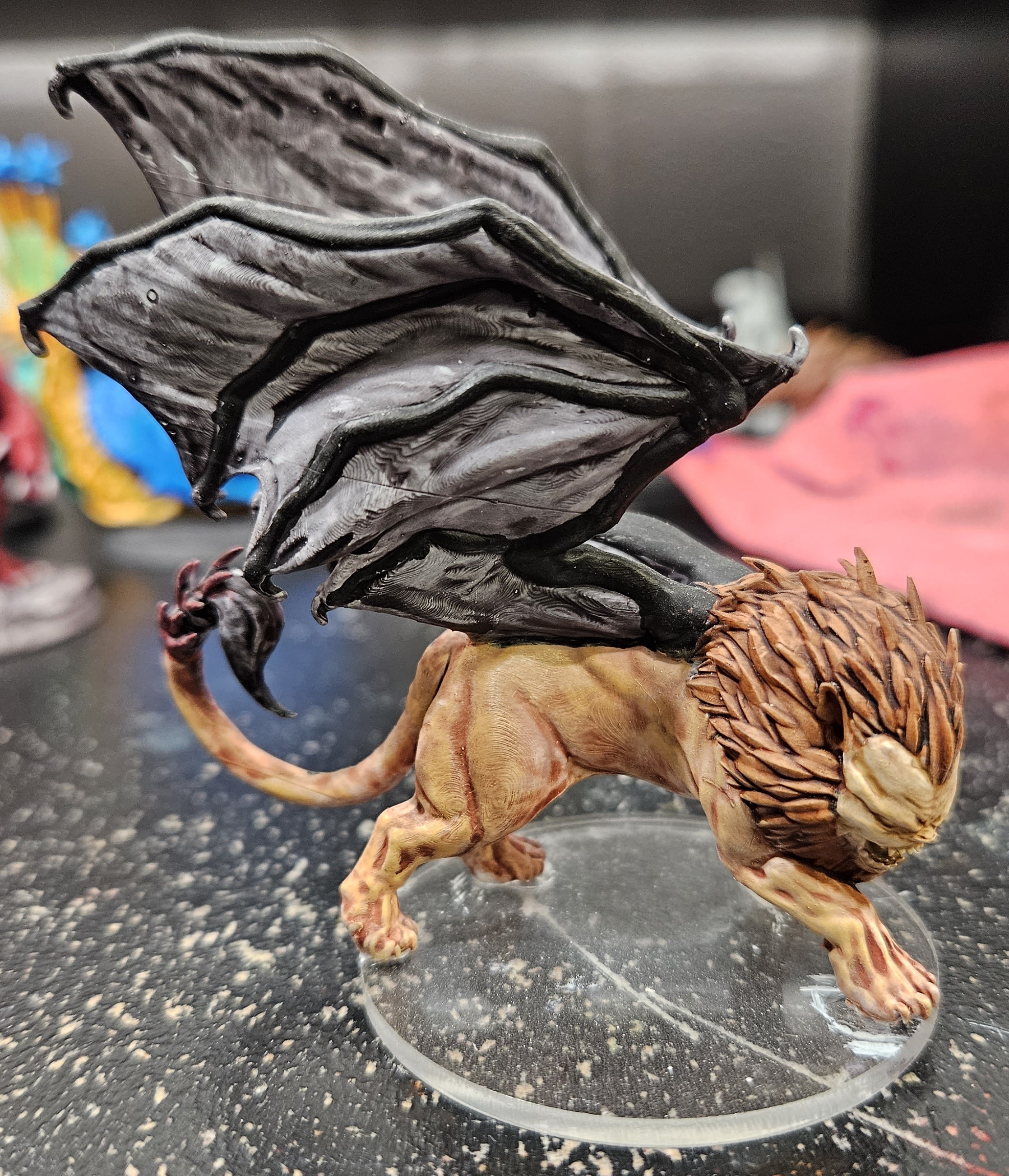 3D Printable Manticore B - Tabletop Miniature (Pre-Supported) by YKS ...