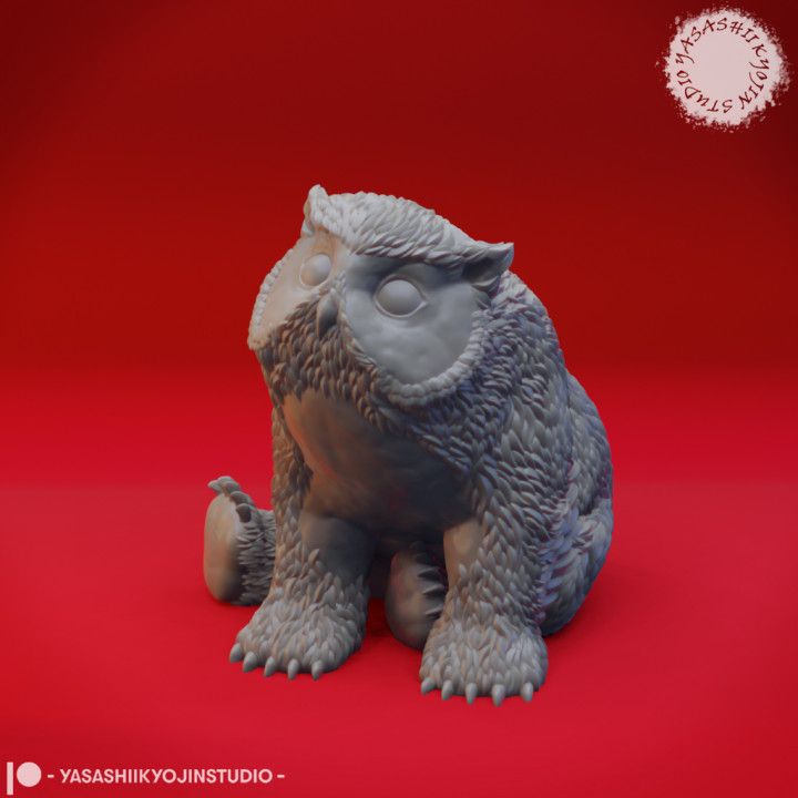 3D Printable Obear Cub - Tabletop Miniature by YKS Miniatures