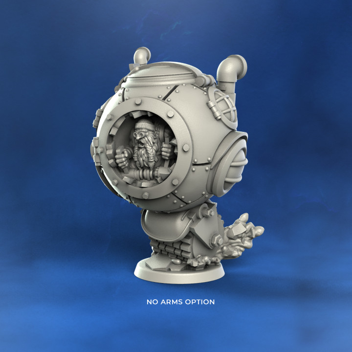 3D Printable Dwarf Deathroller by Punga Miniatures