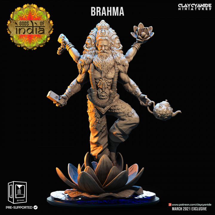 3D Printable Brahma by Clay Cyanide Miniatures