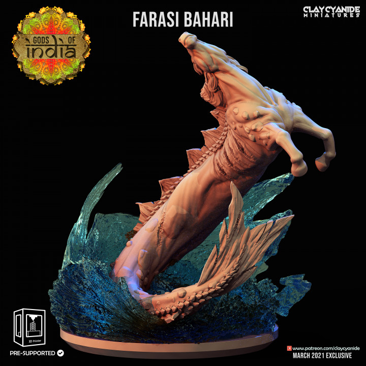 3D Printable Farasi Bahari by Clay Cyanide Miniatures