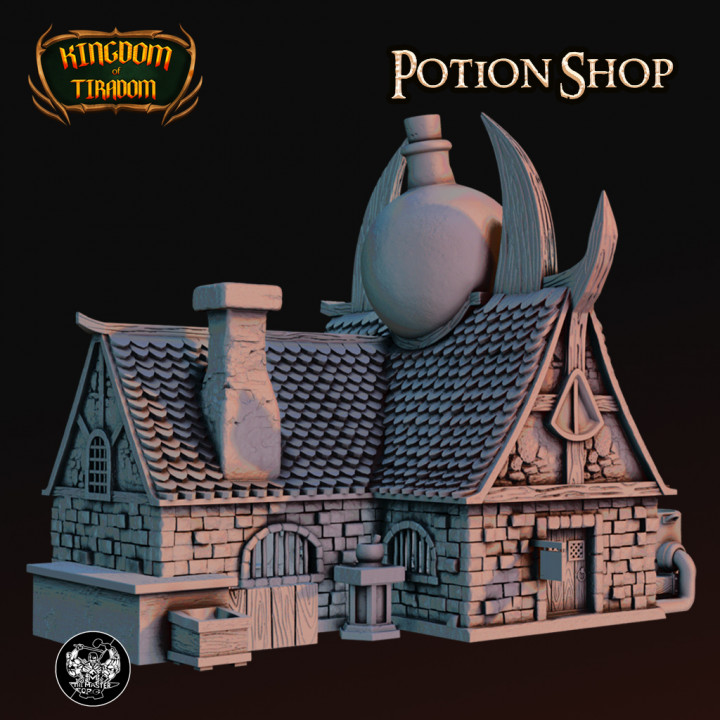 3D Printable Potion Shop by The Master Forge