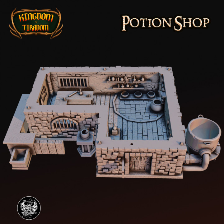 3D Printable Potion Shop by The Master Forge