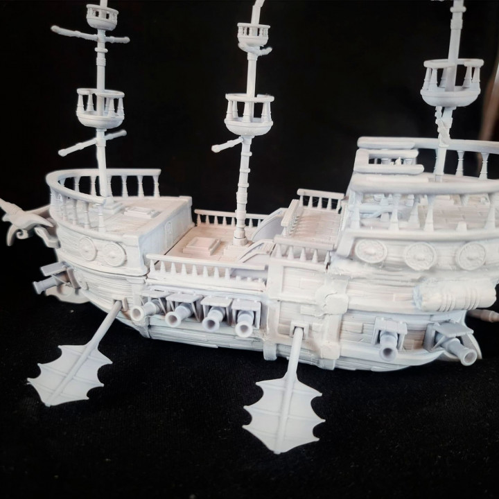 3D Printable Cog Ship by The Master Forge
