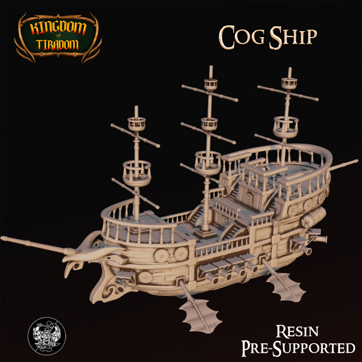3D Printable Cog Ship by The Master Forge