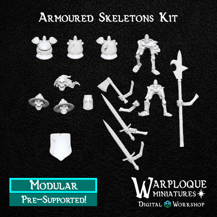 3D Printable The Skeleton Legion Bundle by Warp Miniatures
