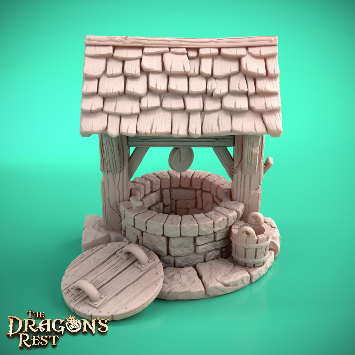 3D Printable Water Well - Wishing Well by The Dragon's Rest