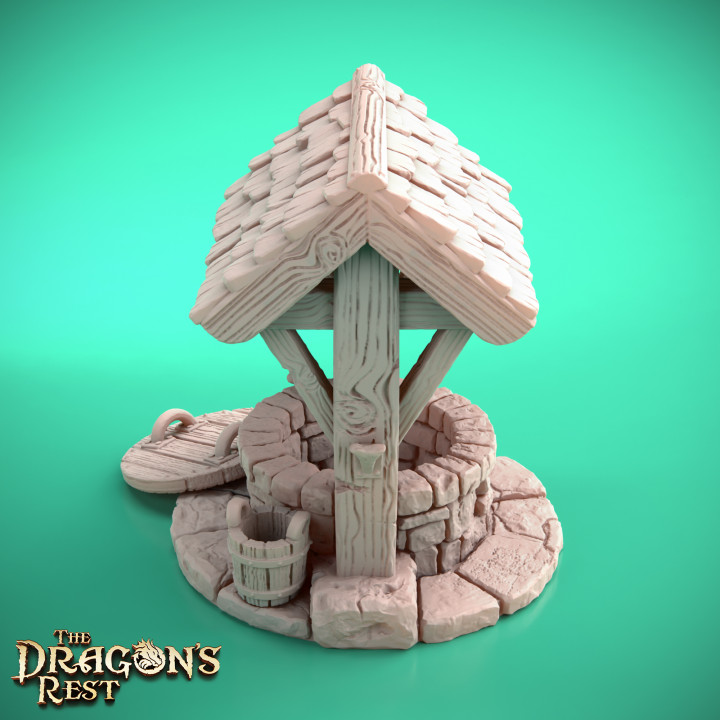3D Printable Water Well - Wishing Well by The Dragon's Rest