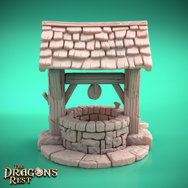 3D Printable Water Well - Wishing Well by The Dragon's Rest