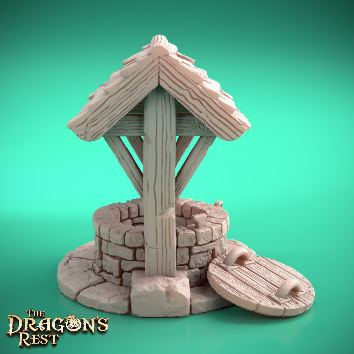 3D Printable Water Well - Wishing Well by The Dragon's Rest