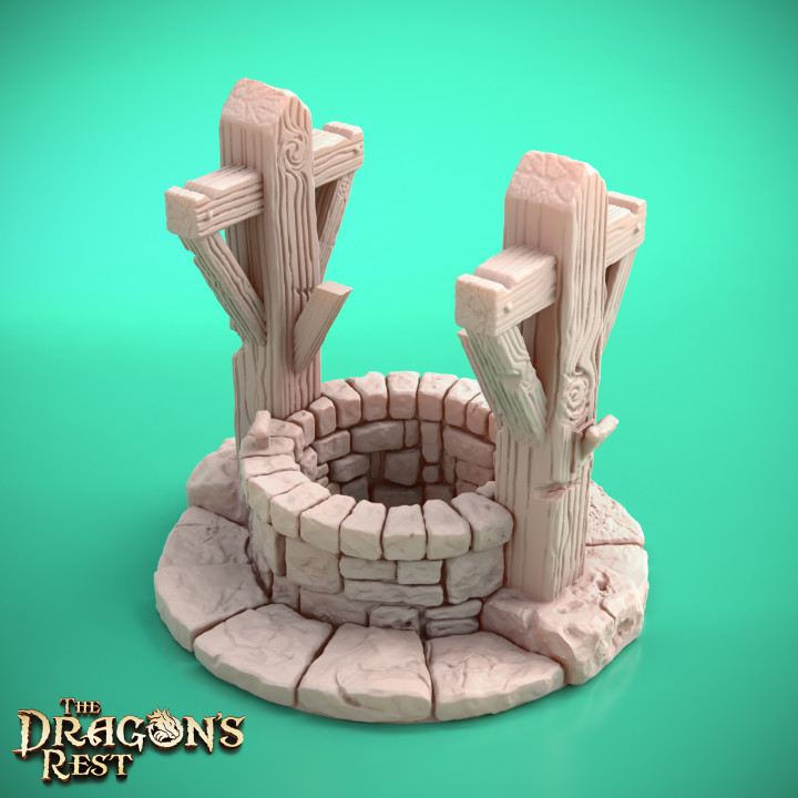 3D Printable Water Well - Wishing Well by The Dragon's Rest