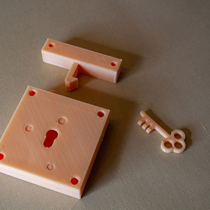 3D Printable Box Lock by Wayne Jordan