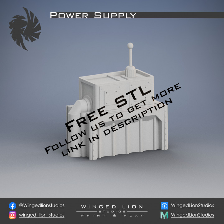 3D Printable Power Supply by WingedLionStudios