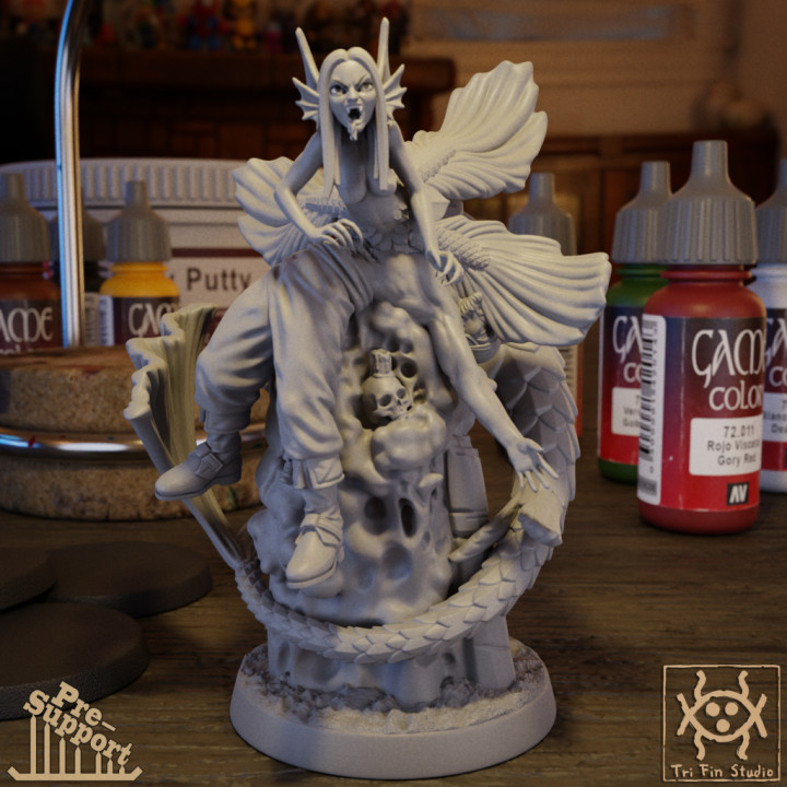 3D Printable Mermaid 03 by Tri Fin Studio