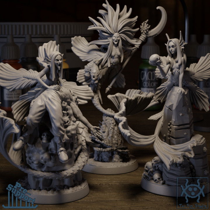3D Printable Mermaids Bundle by Tri Fin Studio