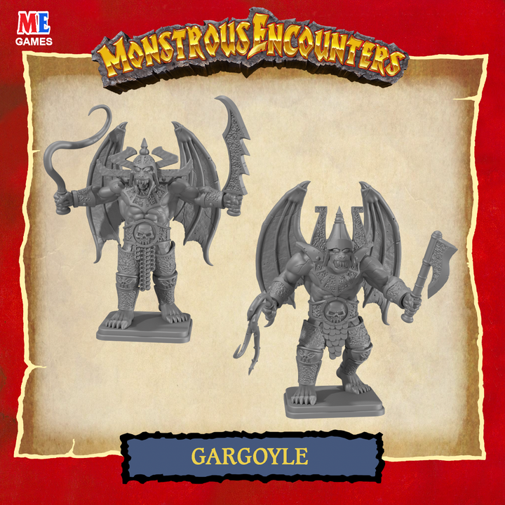 3D Printable Classic Gargoyle by Monstrous Encounters