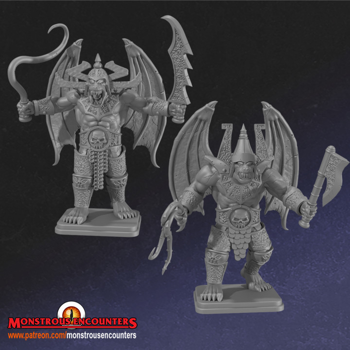 3D Printable Classic Gargoyle by Monstrous Encounters